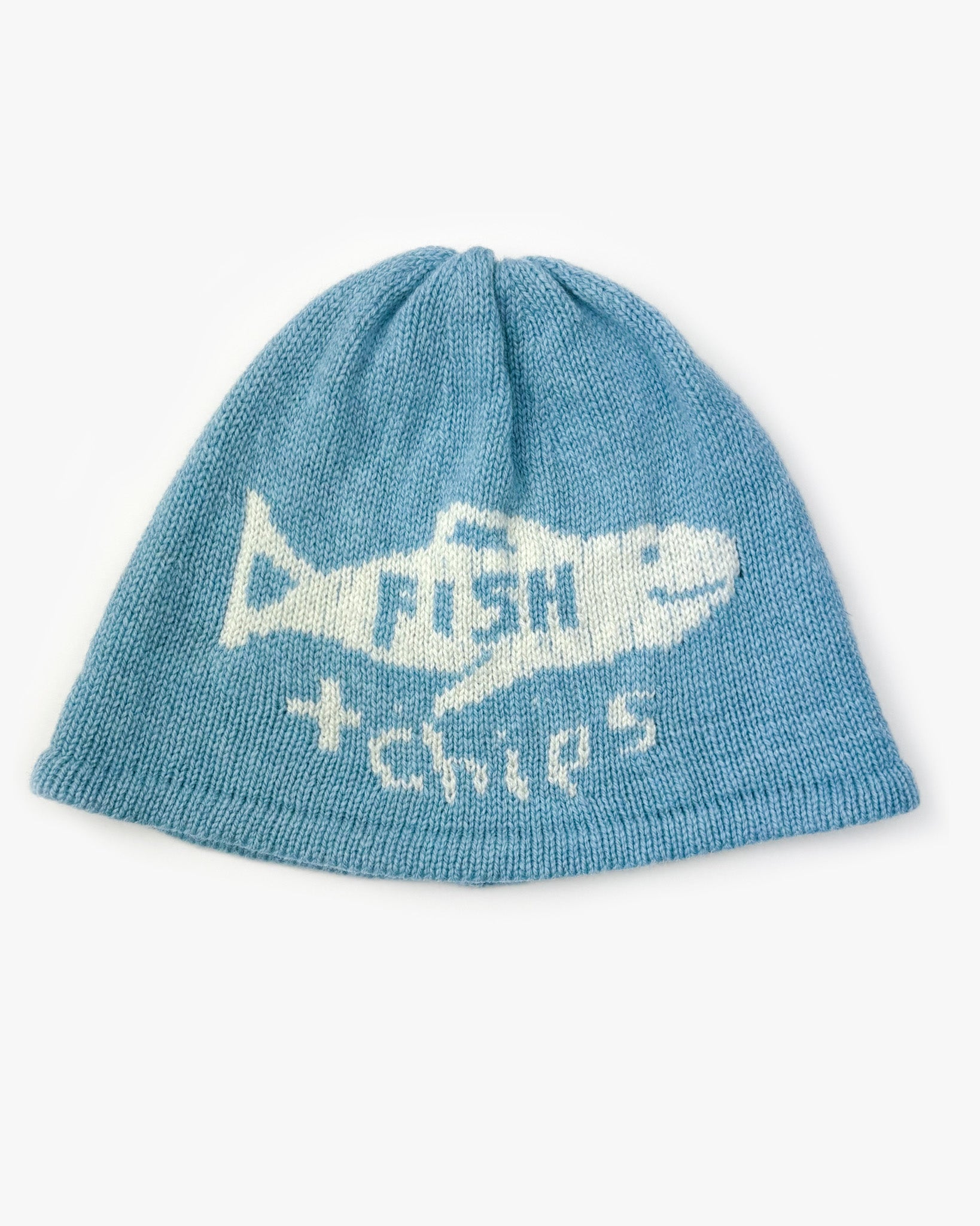 Fish + Chips Beanie - 100% Lambswool Beanie Hat | Saffy McNamara ...
