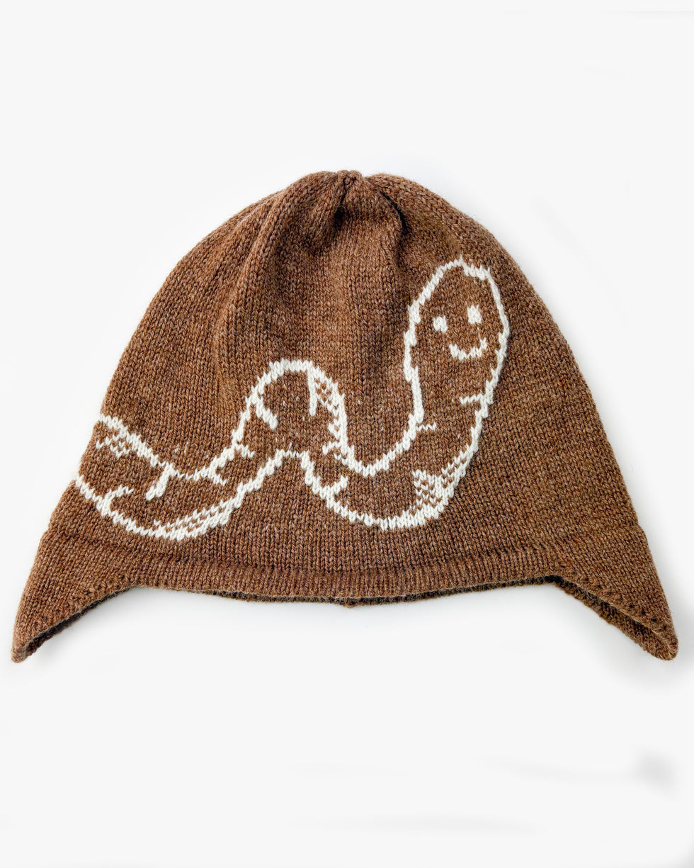 Worm Ear Flap Beanie – saffymcnamara